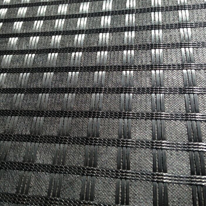 Fiberglass geo grid composite geotextile fabric China Manufacturer