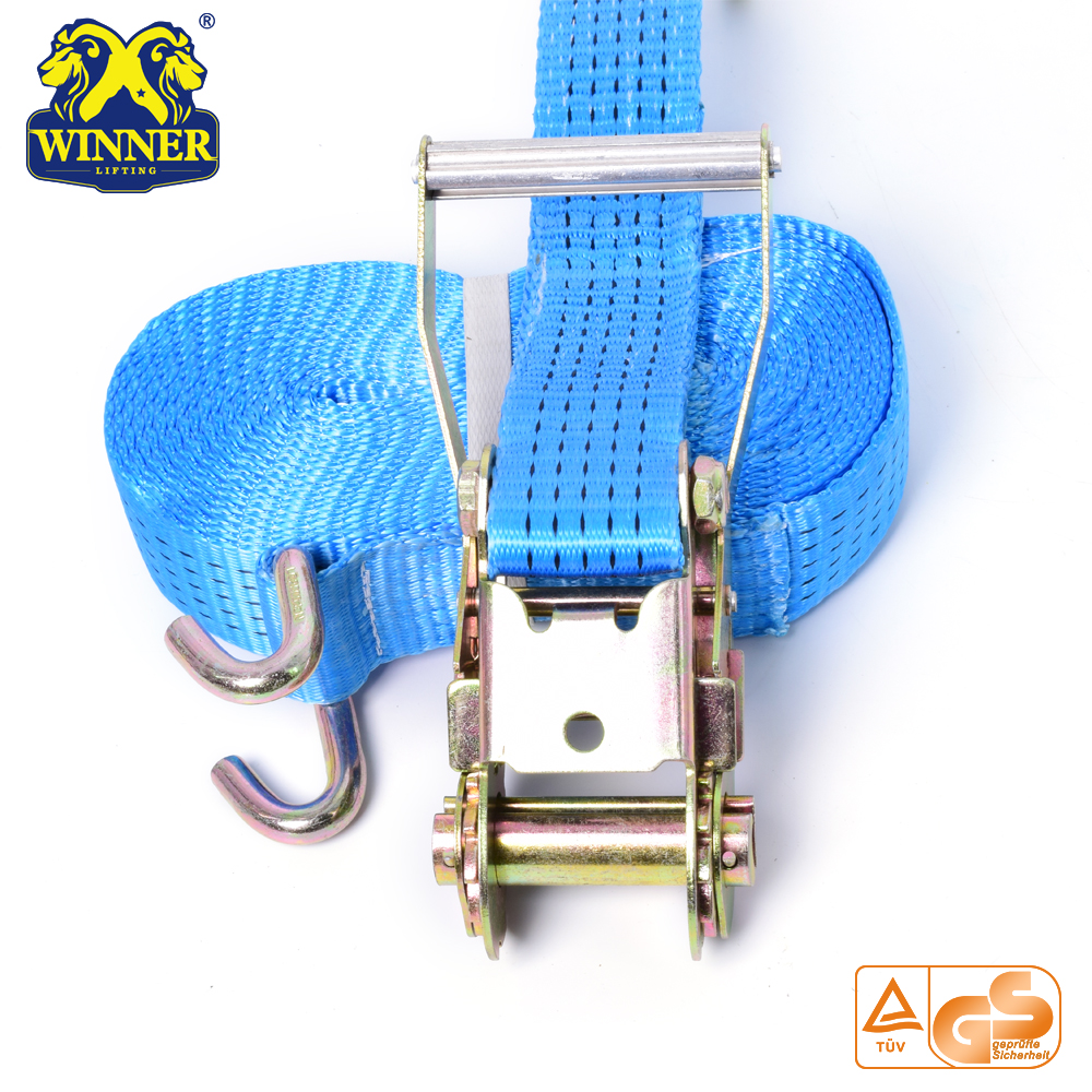 Polyester Heavy Duty Rachet Cargo Lashing Strap Truck Ratchet Tie Down ...