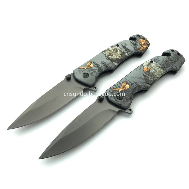 Spring Lloaded Tactical Folding Pocket Knife from China