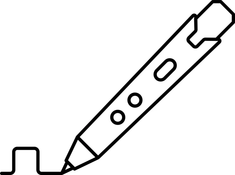 Ready to unleash your creativity with a 3D Printing Pen with display?