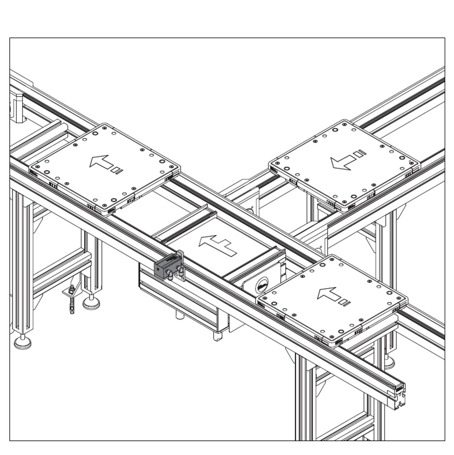 Pallet Damper for Pallet Conveyor System