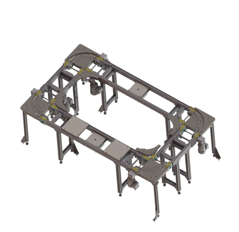 Pallet Conveyor System for Industrial Automated Production Line and ...